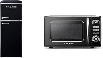 Amazon.com: Galanz GLR46TBKER Retro Compact Refrigerator with Freezer Mini Fridge ...