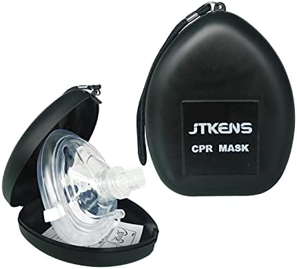 Amazon.com: 1pack CPR First Aid kit Black CPR Rescue Mask Resuscitator ...