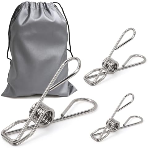Amazon.com: Heavy Duty Clothes Pins for Hanging Clothes, Stainless ...