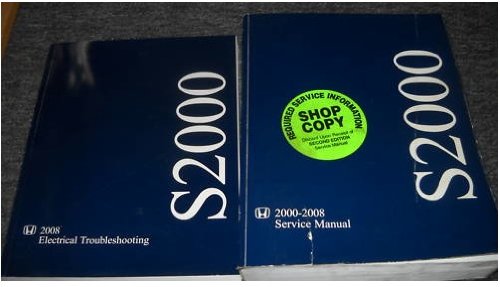 2008 Honda S2000 S 2000 Service Repair Shop Manual Set: honda: Amazon ...