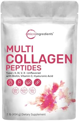 Amazon.com: Multi Collagen Peptides Powder, 16 Oz - Hydrolyzed Protein Peptides | Type I,II,III ...