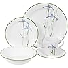 Amazon.com | Corelle Impressions Shadow Iris 20-Piece Dinnerware Set ...