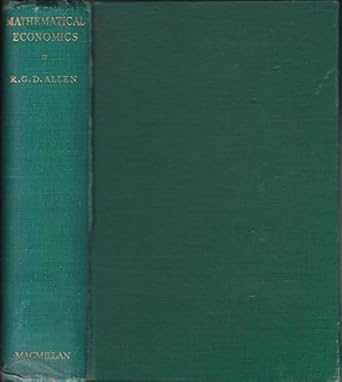 Amazon | Mathematical Economics | Allen, R. G. D. | Econometrics