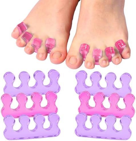 Amazon.com: PEUTIER 8pcs Toe Separators for Pedicure, Soft Toe Spacer ...