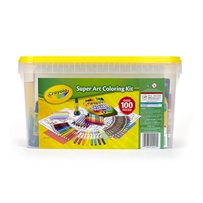 Buy Crayola Super Art Coloring Kit, Arts & Crafts Gift for Girls & Boys ...
