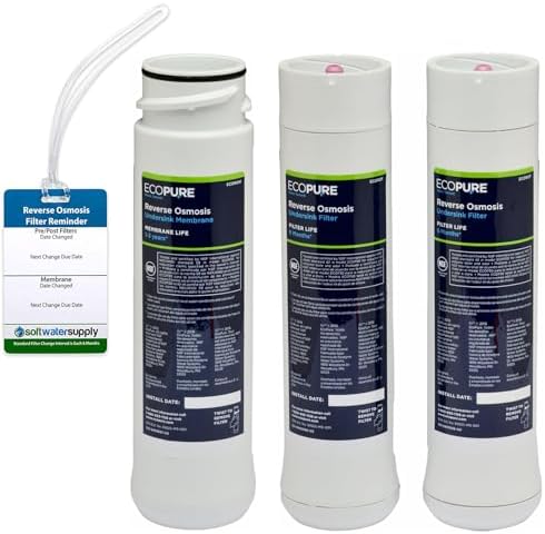Amazon.com: EcoPure Reverse Osmosis Filter and Membrane Set - Includes ...