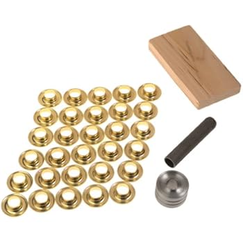 Edward Tools Grommet Kit 1/2” - Heavy Duty Brass Eyelet Grommets for ...