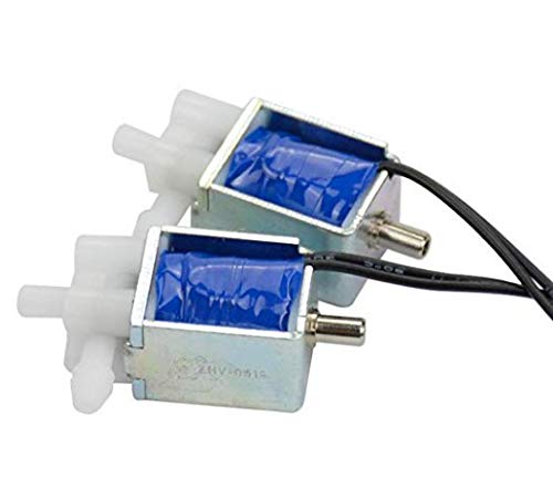 2 Pcs 2-Position 3-Way Small Mini Electric Solenoid Valve for Gas Air ...