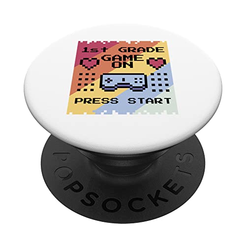 1st Grade Game On Back To School First Grade Level Unlocked PopSockets Swappable PopGrip – BigaMart