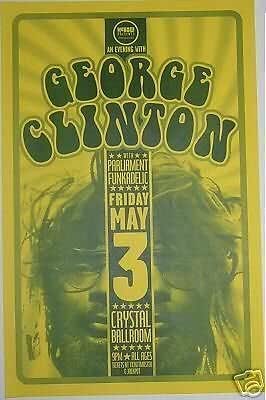 Amazon.com: George Clinton Parliment Funkadelic 2002 Concert Poster ...