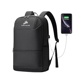 Buy TRUE HUMAN EMPEROR Anti-Theft Bagkpack With USB Charging Port ...