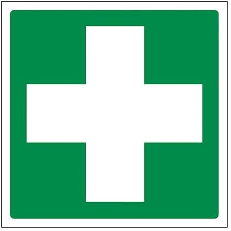 Pack of 2 First Aid Box Stickers ,90mm, Self-adhesive Vinyl Sticker ...