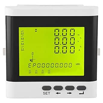 Three-phase digital ammeter, current voltage, power panel ...