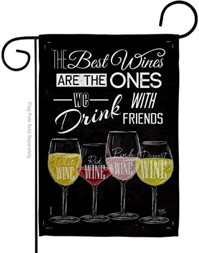 Amazon.com : Toland Home Garden 109790 Red Red Wine Wine Flag 28x40 ...