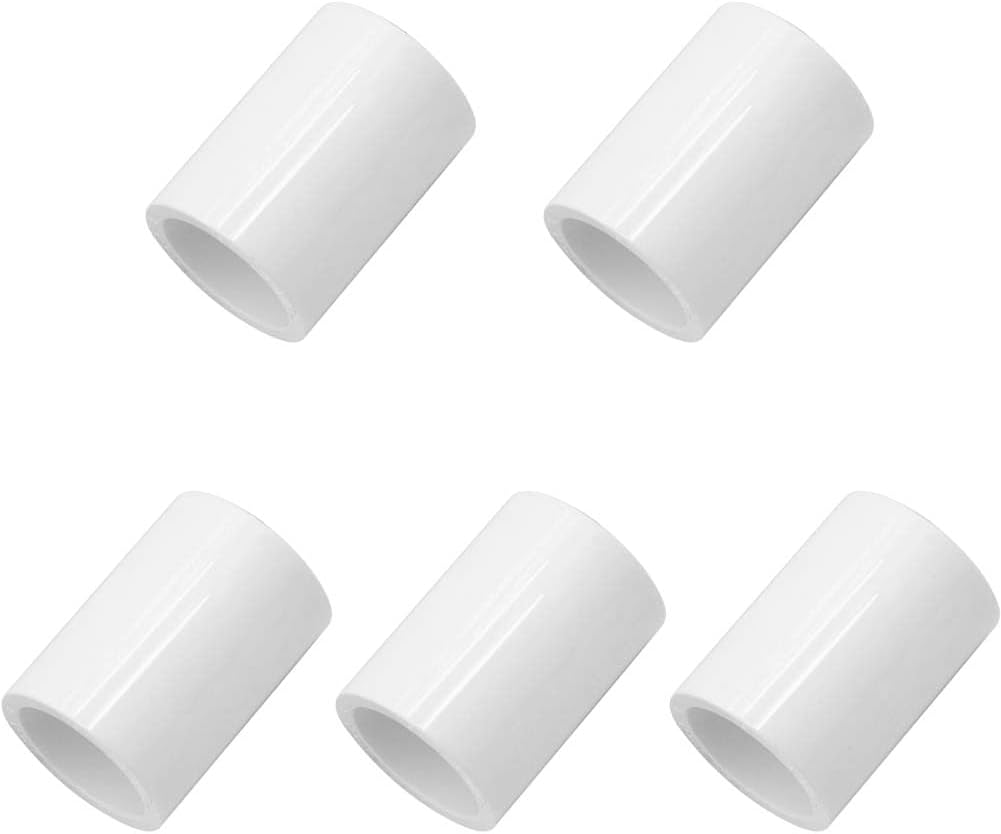 Amazon.com: YSIL 5 Pcs 1-1/4” PVC Coupling Pipe Fittings Adapter Socket ...