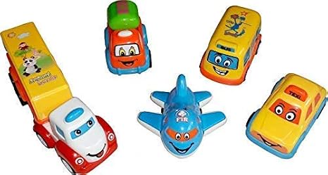 Buy PRIMEFAIR Unbreakable Automobile Car Toy Set, Pull Go Car Truck Toy ...