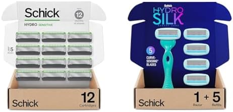 Amazon.com: Schick Hydro Sensitive Razor Refills for Men, 12 Count ...