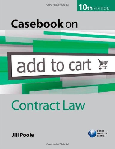 Amazon.com: Casebook on Contract Law: 9780199574780: Poole, Jill: Books