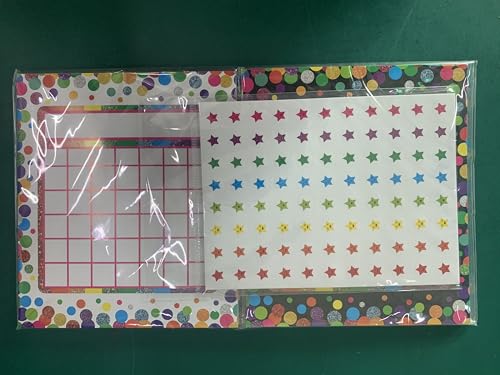 66 Pack Classroom Incentive Chart, 2 Confetti Designs with 2024 Star ...