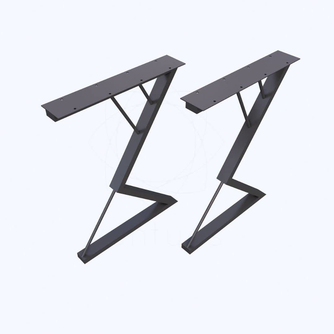 Hirvall Metal Table Legs Black Table Legs Mild Steel Frame | Desertcart UAE