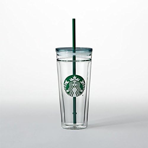 Amazon.com: Starbucks 20 Ounce Clear Insulated Tumbler(green Straw ...