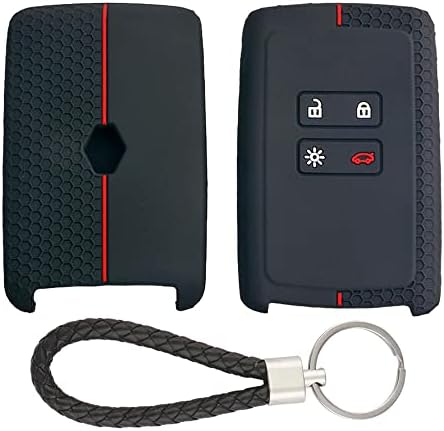 JVCV® Car Key Cover Compatible with Renault Kiger Triber Smart Key ...