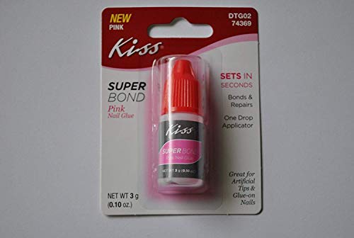 Kiss Super Bond Pink Nail Glue DTG02 (74369) 0.10 oz / 3 g : Amazon.in ...