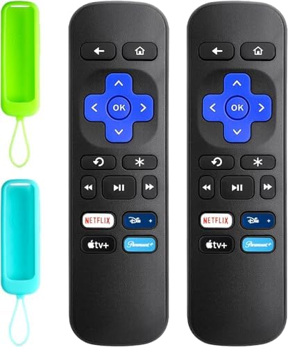 Amazon.com: Programmed Remote for Roku Remote Replacement with Volume ...