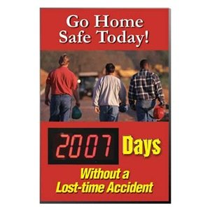 Amazon.com: DIGI-DAY Scoreboard Sign Go Home Safe Today : Patio, Lawn ...
