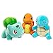 Amazon.com: Pokémon Plush Starter 3 Pack - Charmander, Squirtle ...