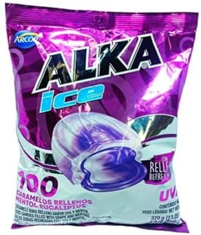 Amazon.com : Arcor Alka Ice Mints with Gel Center - Grape Flavored ...