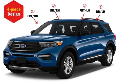 Snapklik.com : AUTOCLOVER Side Window Visor 4 Piece Set For Ford ...