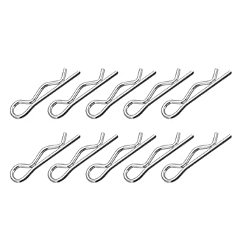 METALLIXITY Cotter Pins (1.8mm x 35mm) 100Pcs, Carbon Steel R Shaped ...