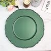 Amazon.com | UOEKCS Antique Green Charger Plates, 13" Round Chargers ...
