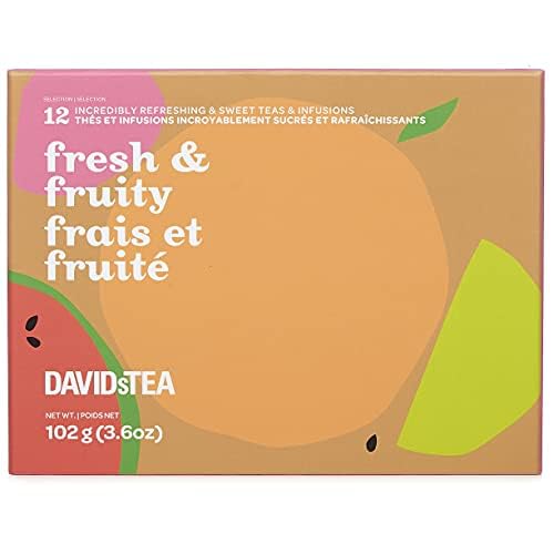 Amazon.com : DAVIDsTEA Fresh & Fruity Tea Sampler, Loose Leaf Tea Gift ...