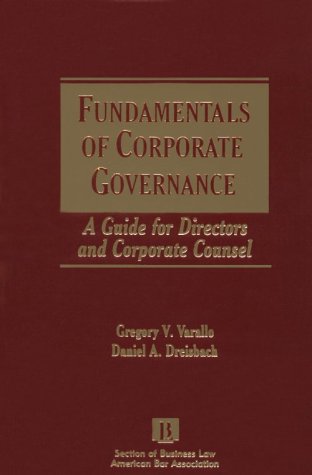 Fundamentals of Corporate Governance: A Guide for Directors & Corporate ...