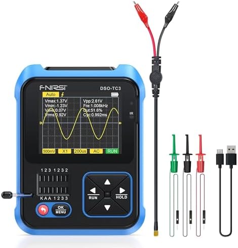 ZOYI 3 In 1 Handheld Oscilloscope Automotive Dual Channel 50Mhz With ...
