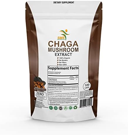 Amazon.com: Chaga Mushroom Capsules 30% Polysaccharides - Organic ...