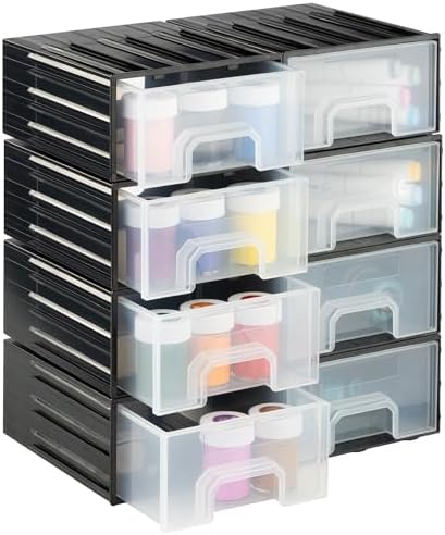 Navaris Small Parts Organiser with 8 Large Drawers - Sorting Box Made ...