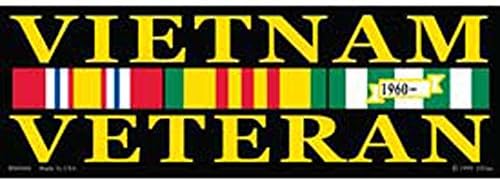 Amazon.com - Sticker Vietnam Combat Veteran with Ribbons Vet Decal ...