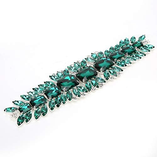 Amazon.com: Crystal Rhinestone Chain Trim, Green Diamond Sparkly ...