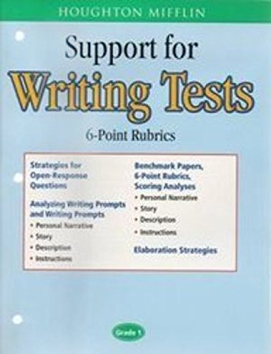 Houghton Mifflin English: Support For Writing Test 6 Point Scoring ...