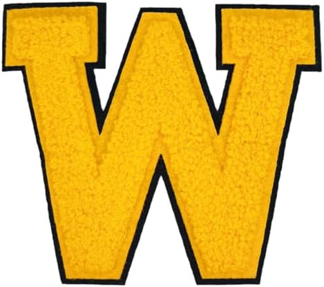 Amazon.com: Letter W - Chenille Stitch Varsity Iron-On Patch by pc, 4-1 ...