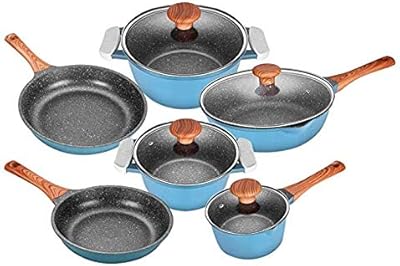 Amazon.com: JEETEE Pots and Pans Set Nonstick Induction Cookware Sets ...