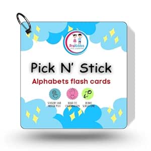 Buy ProKiddos - Pick N' Stick Alphabets Flash Cards | Waterproof Cards ...