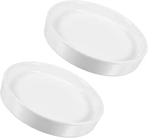 M METERXITY 2 Pack Planter Saucer Tray - Ceramic Round Plant Pot Saucer ...