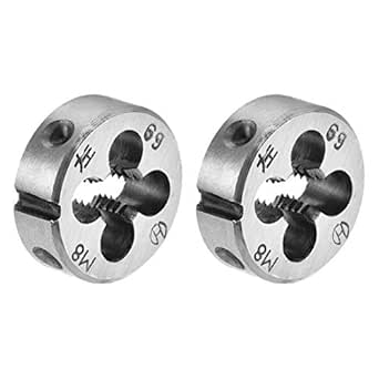 uxcell M8 Metric Round Die, Machine Thread Left Hand Threading Die ...