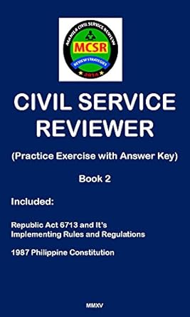 Civil Service Reviewer: Practice Exercise with Answer Key (Manila Civil ...