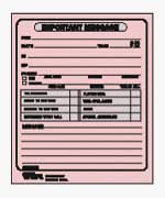 Amazon.com : Important Message Pads, Pink, Printed Two Sides, 4-1/4 x 5 ...