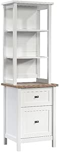 Amazon.com: Sauder Cottage Road Engineered Wood Storage Tower in White ...